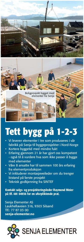 BYGGEINDUSTRIEN – Senja Elementer AS